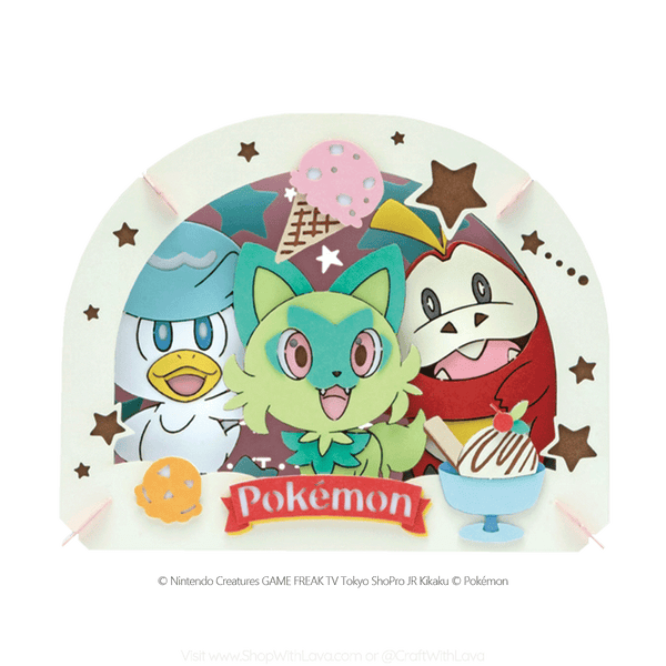Paper Theater | Pokemon | Exciting Ice Cream (Sprigatito, Fuecoco, Qua ...